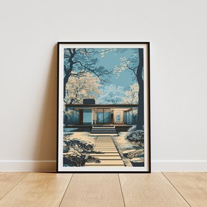 House 37 Poster Bauhaus Vintage Midcentury Modern Printable Wall Art ...