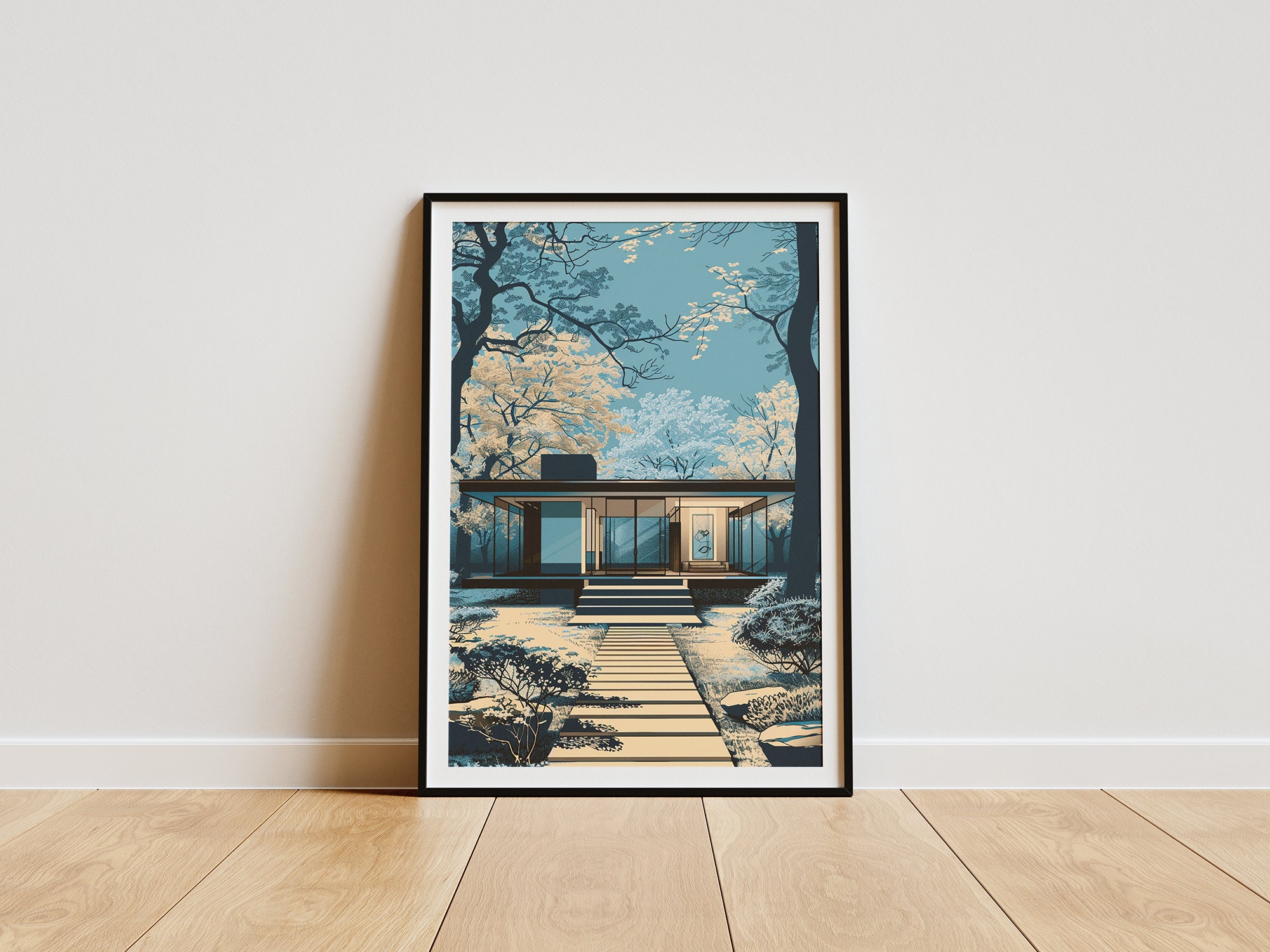House 37 Poster Bauhaus Vintage Midcentury Modern Printable Wall Art ...