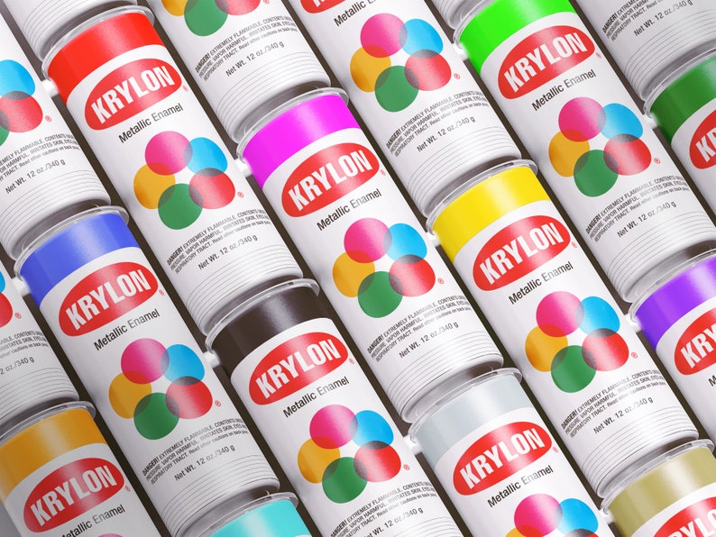 Vintage Krylon Spray Paint Digital File Pack for Sublimation Tumblers ...