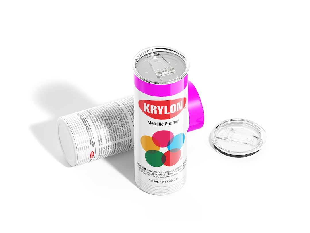 Pink Vintage Krylon Spray Paint Digital File for Sublimation Tumblers ...
