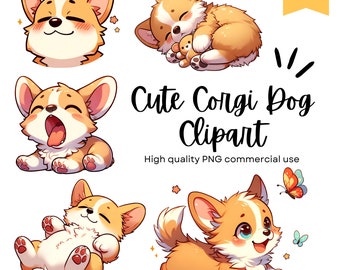 Cute Cat Clipart, Cat Illustrations, Instant Download PNG, Transparent ...