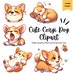 Cute Corgi Dog Clipart, Dog Illustrations, Instant Download PNG ...