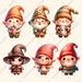 Cute Gnome Clipart, Gnome Illustrations, Dwarf Clipart, Gnome PNG ...