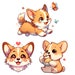 Cute Corgi Dog Clipart, Dog Illustrations, Instant Download PNG ...