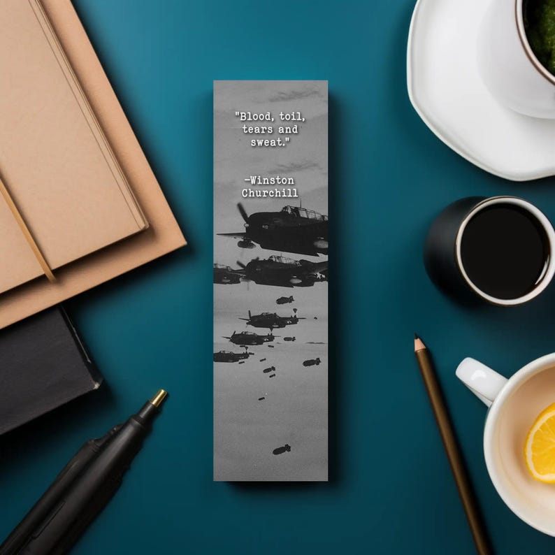 WW2 Bookmark, Printable Bookmark, Bookmark Png, WW2 D-day, Winston ...