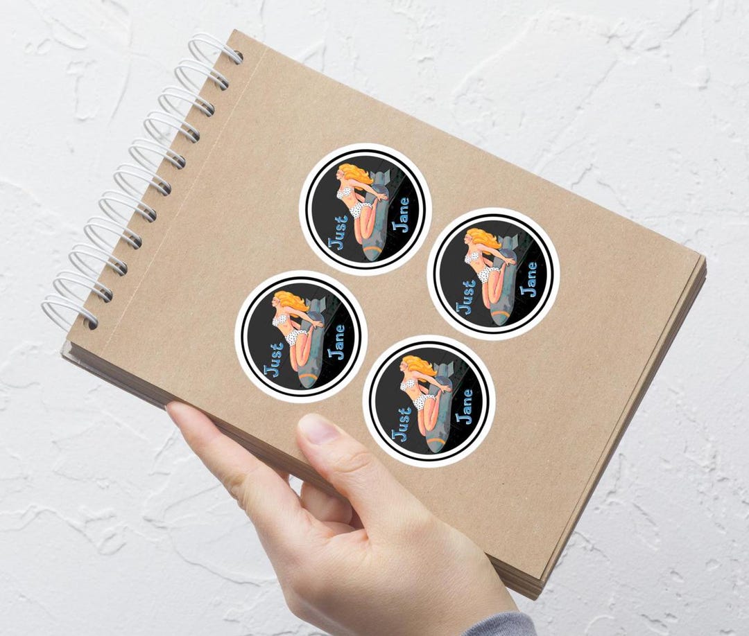 Just Jane Nose Art WW2, 4 Stickers Bubble-free - Etsy