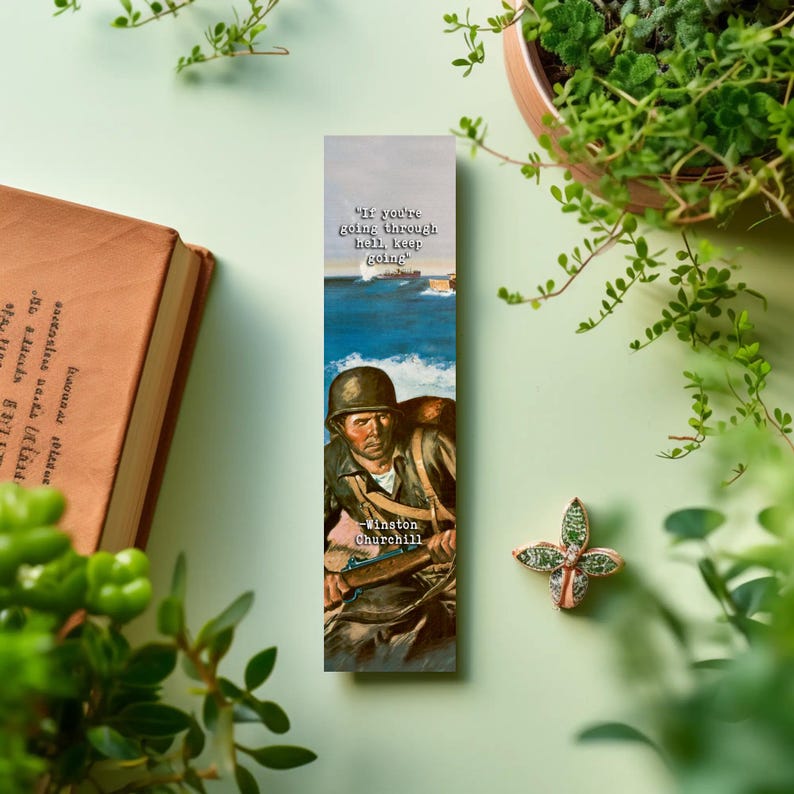 WW2 Bookmark, Printable Bookmark, Bookmark Png, WW2 D-day, Soldier ...