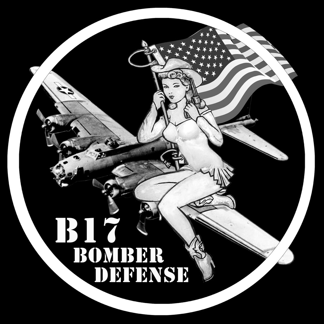 WW2 BOMBER Girl on B17 Digital PNG Only - Etsy