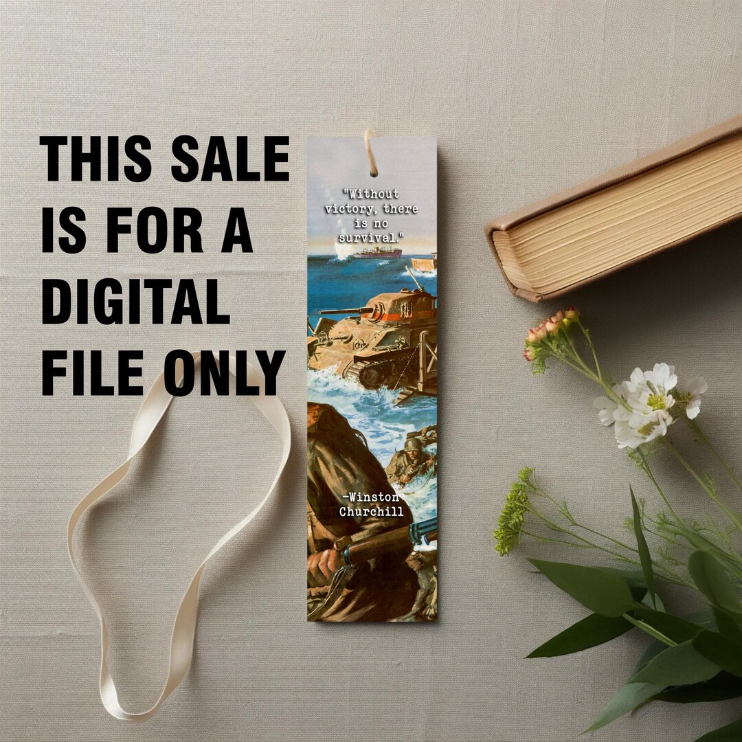 WW2 Bookmark, Printable Bookmark, Bookmark Png, WW2 D-day, WW2 Tanks ...