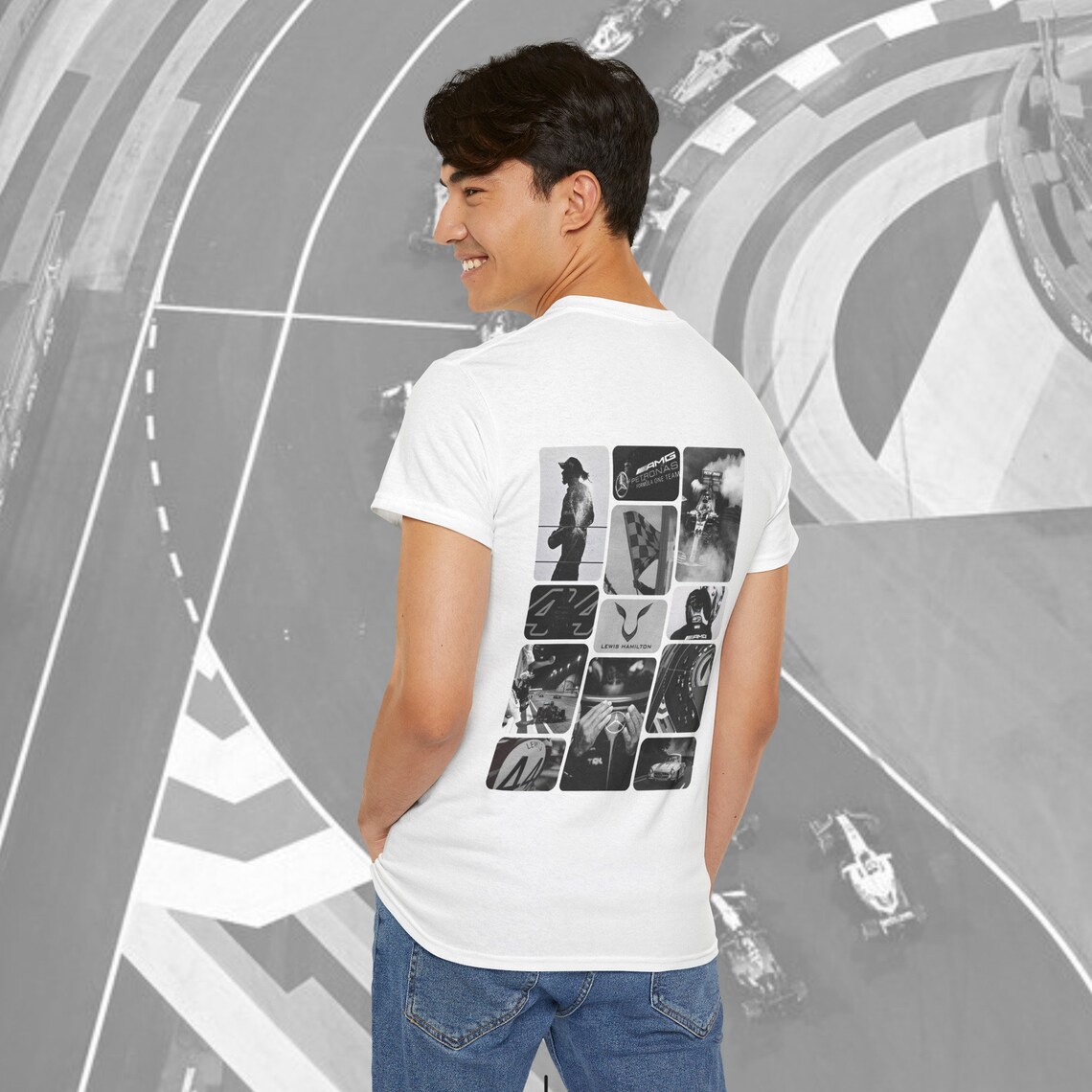 Lewis Hamilton #44 Aesthetic Tee - Mercedes Formula One Team Lewis ...