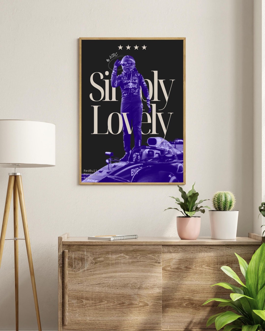 Simply Lovely Poster | Max Verstappen 4x WDC Red Bull Racing Formula 1 ...