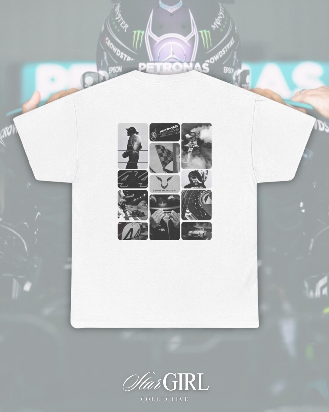 Lewis Hamilton #44 Aesthetic Tee - Mercedes Formula One Team Lewis ...