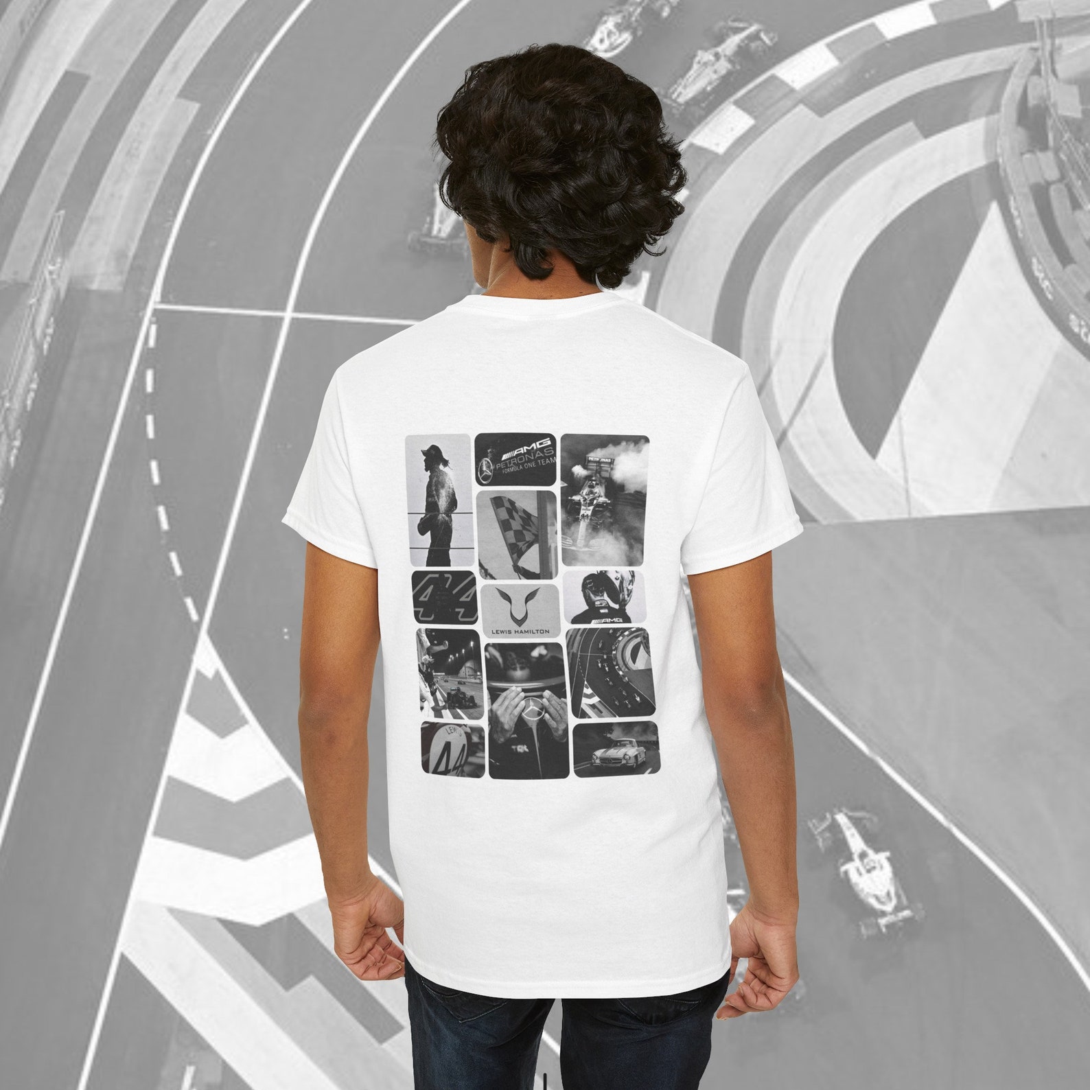 Lewis Hamilton #44 Aesthetic Tee - Mercedes Formula One Team Lewis ...