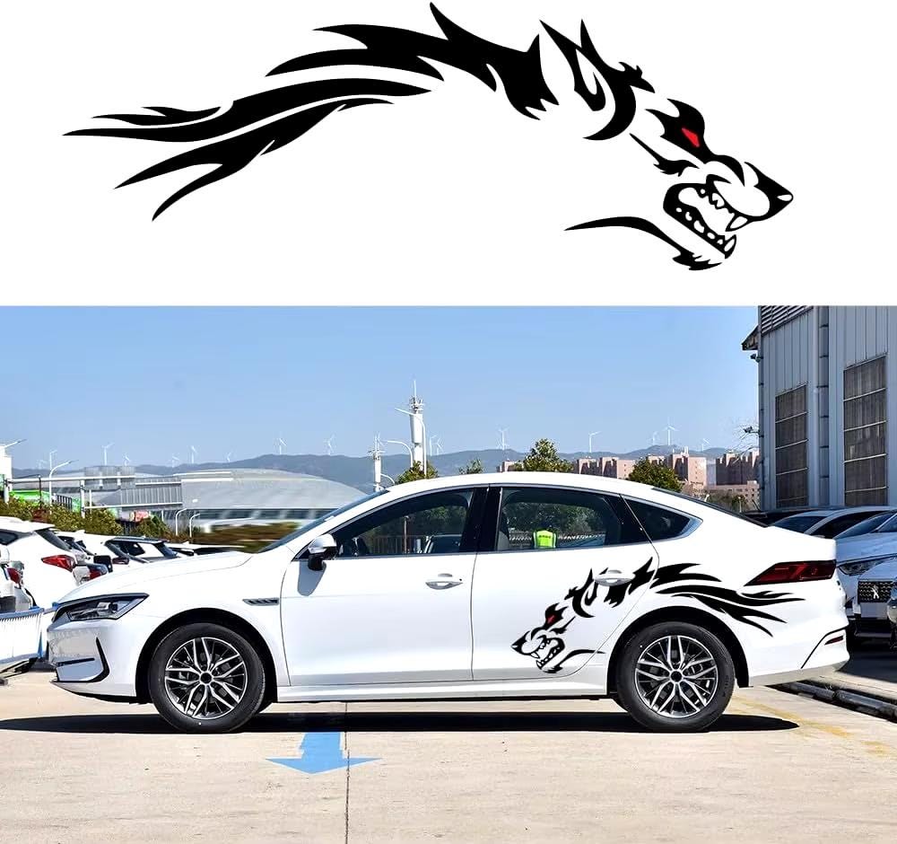 Wolf Design Vinyl Car Stickers Decals Modified Personality Sticker ...
