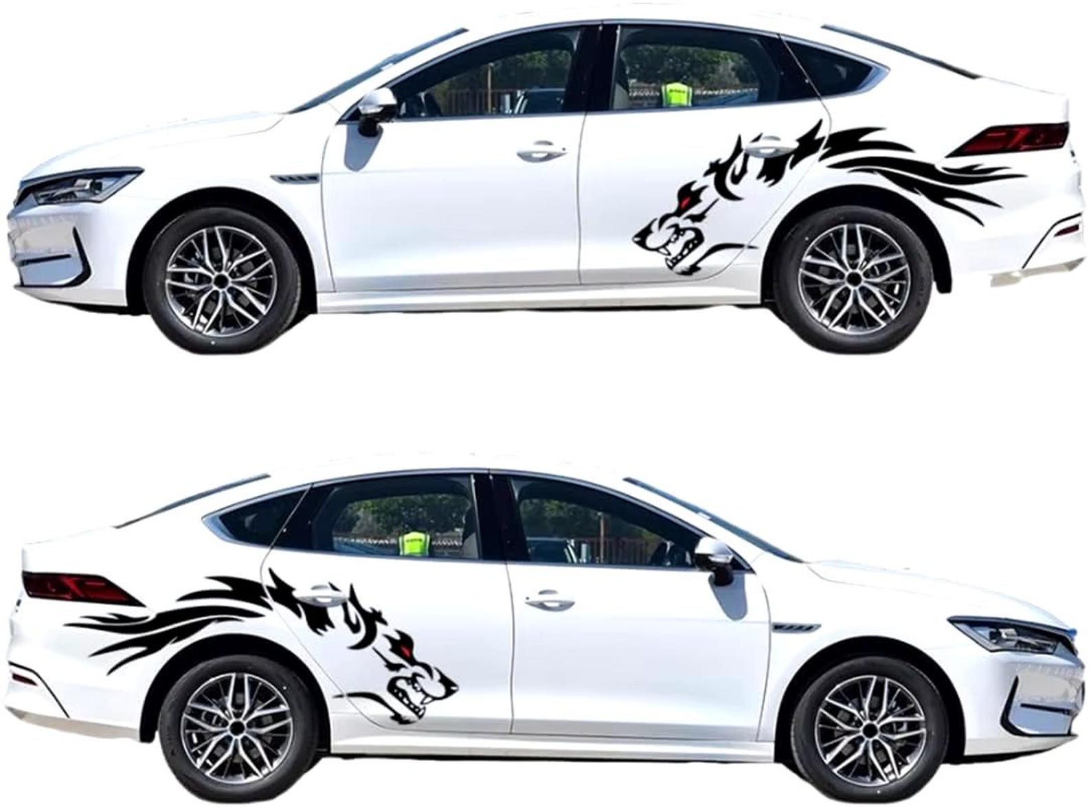 Wolf Design Vinyl Car Decal: Waterproof Personality Sticker (23"x 70 ...