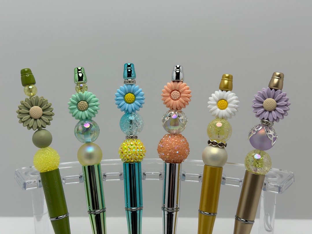 Hand Beaded Pens - Flower Collection 3 - Etsy
