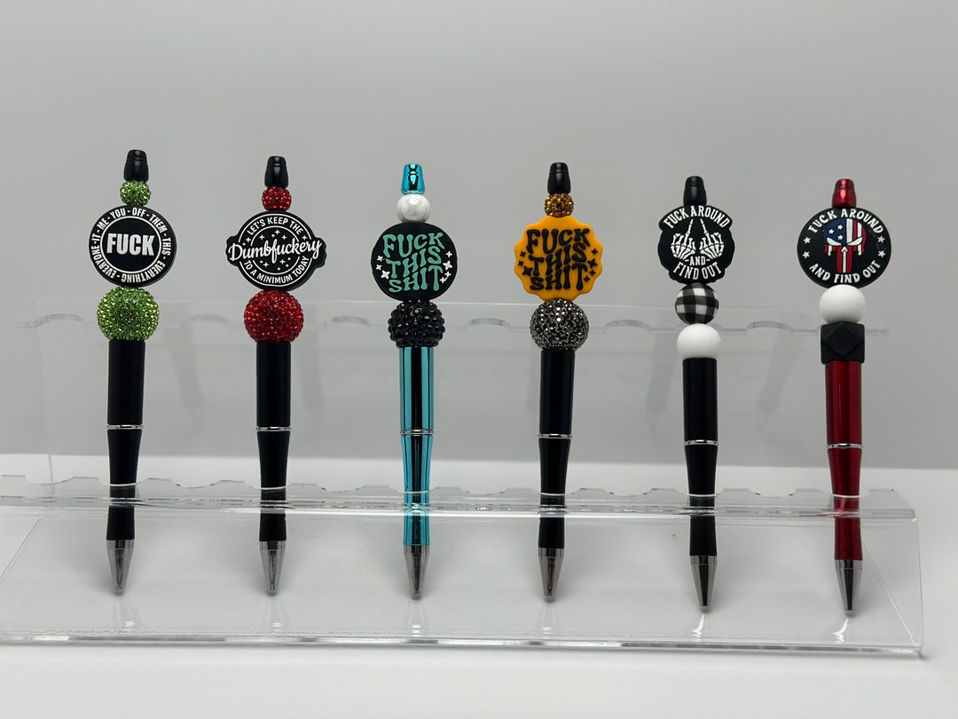 Hand Beaded Pens - WARNING: EXPLICIT! - Etsy