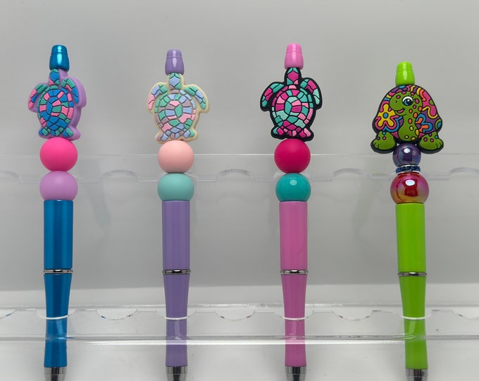 Hand Beaded Pens - Turtles - Etsy