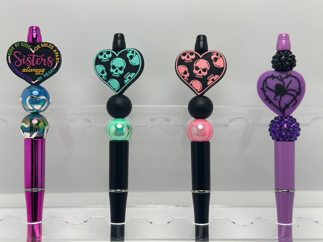 Hand Beaded Pens - Hearts - Etsy