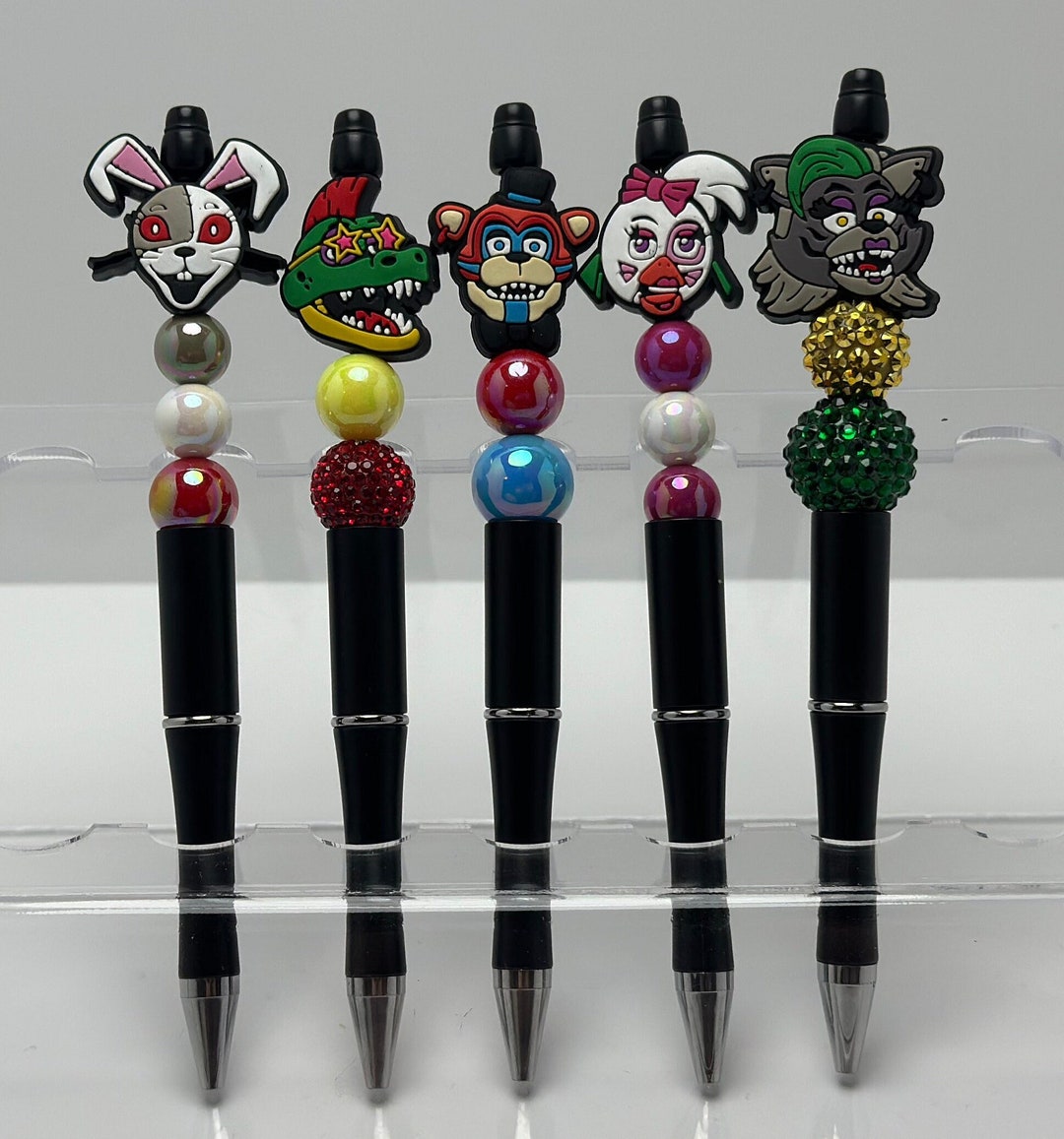 Hand Beaded Pens Scary Robot Friends 2 - Etsy