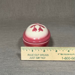 Vtg Hawaiian Quilt Design Anthurium Hand-painted Maui Ceramic Trinket ...