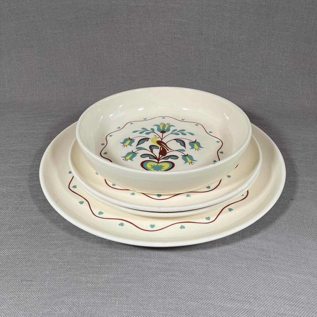 Jaska of California Serving Plates Dishes Distlefink Dutch Design ...