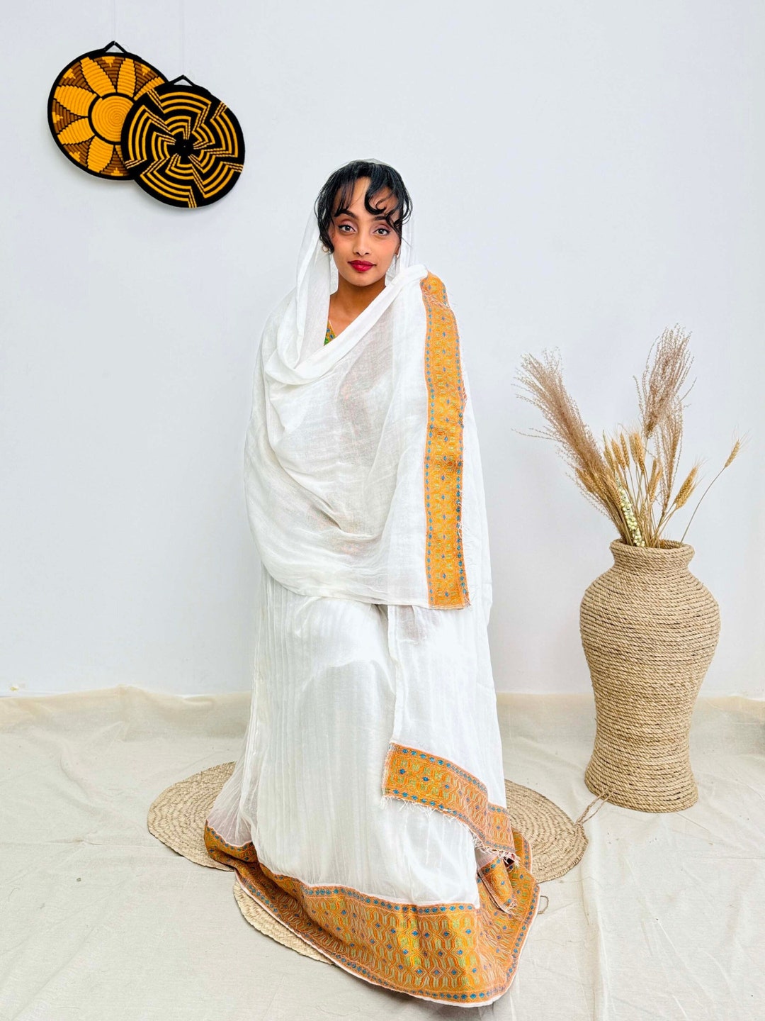Simple Habesha Dress for Church and Beyond Habesha Kemis Ethiopian ...