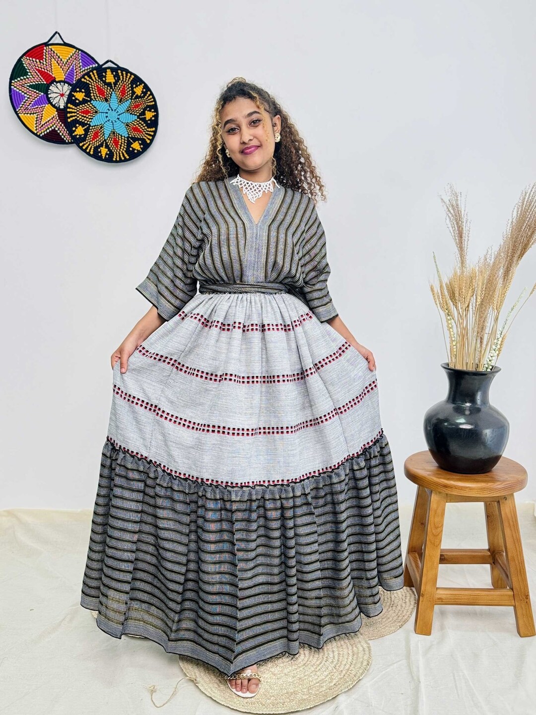 Modern Shoa Oromo Dress Cultural Habesha Kemis Oromo Dress Style Oromo ...