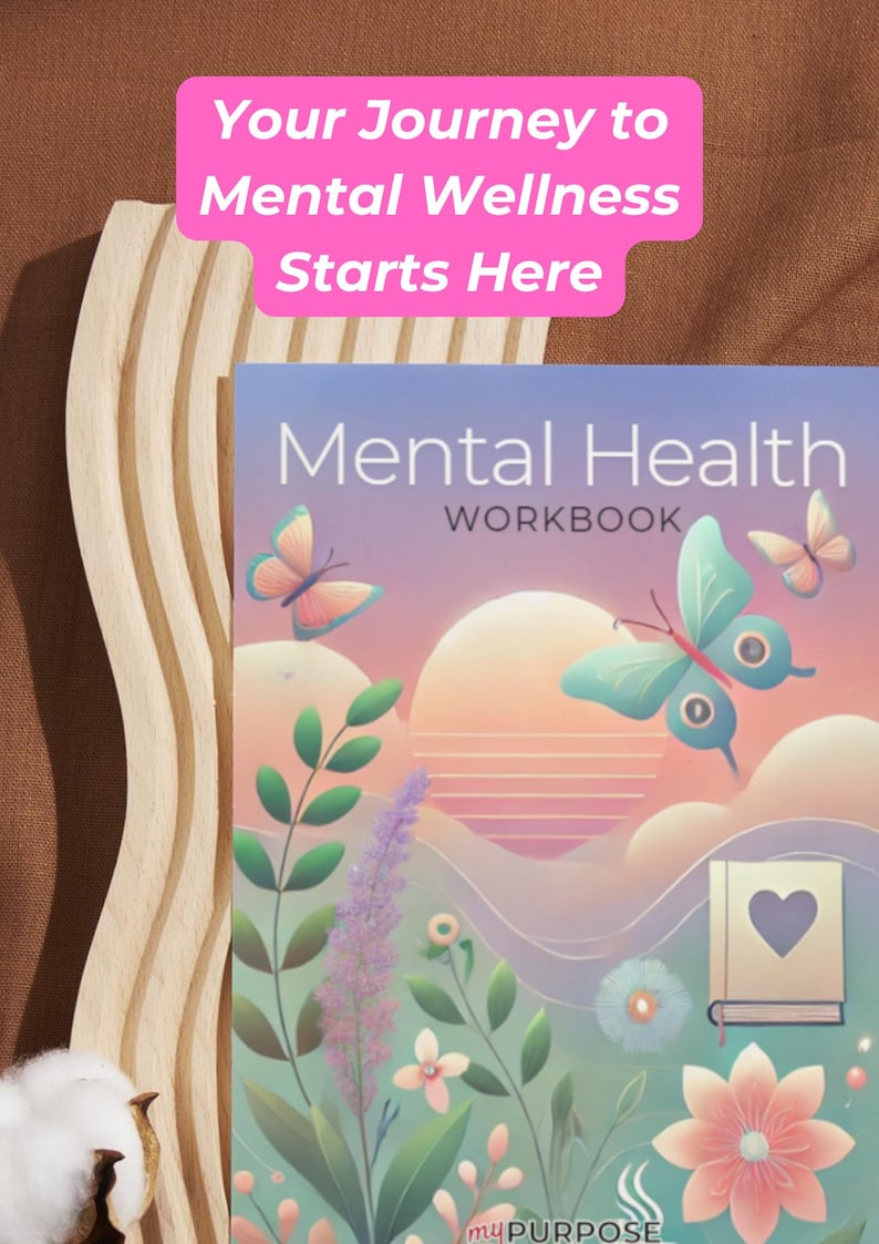 Mental Health Workbook | Self-care Planner, Daily Mindfulness Tracker ...