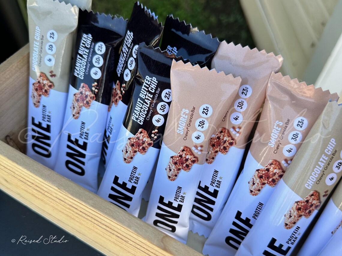 Custom "protein Bar" Granola Bar Wrapper Template - First Birthday ...