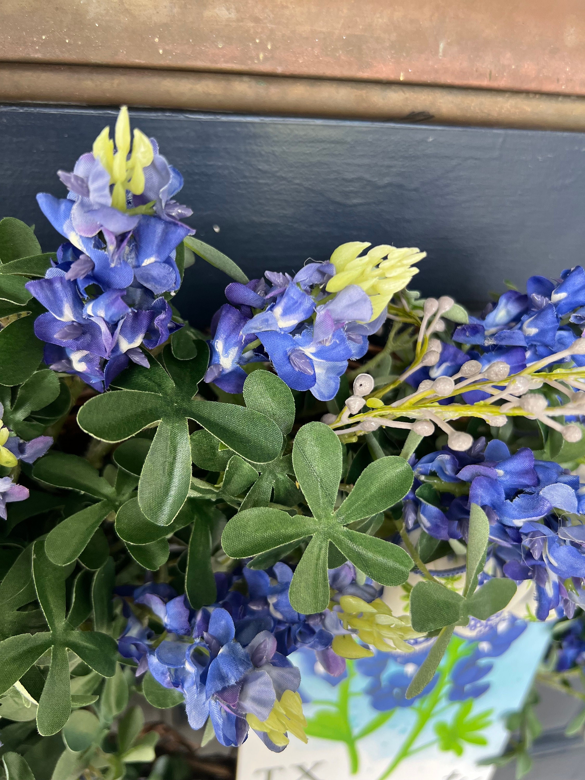 Texas Bluebonnet Wreath With Sign for Front Door or Home Decor - Etsy