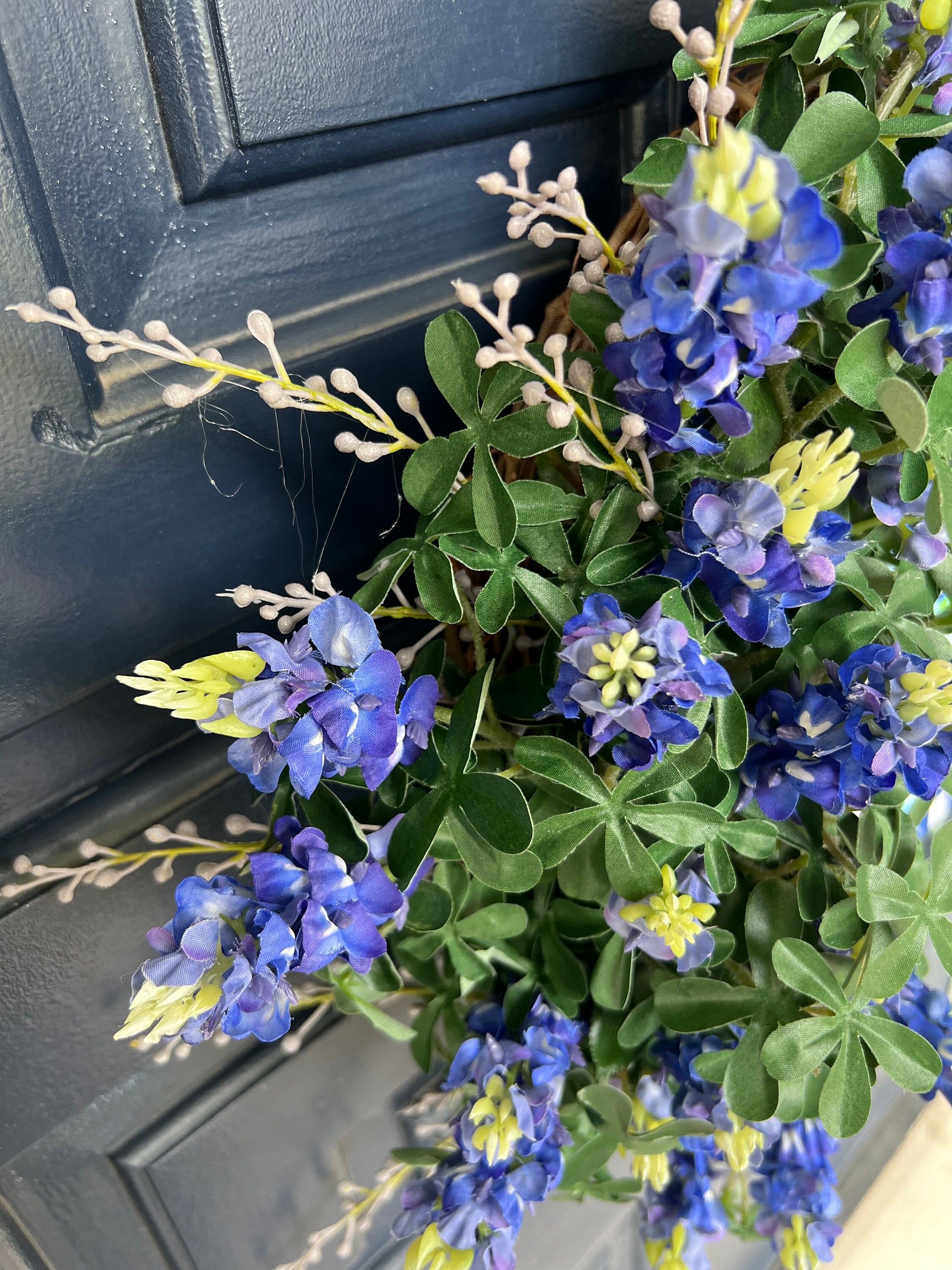 Texas Bluebonnet Everyday Wreath With for Front Door or Home Decor ...