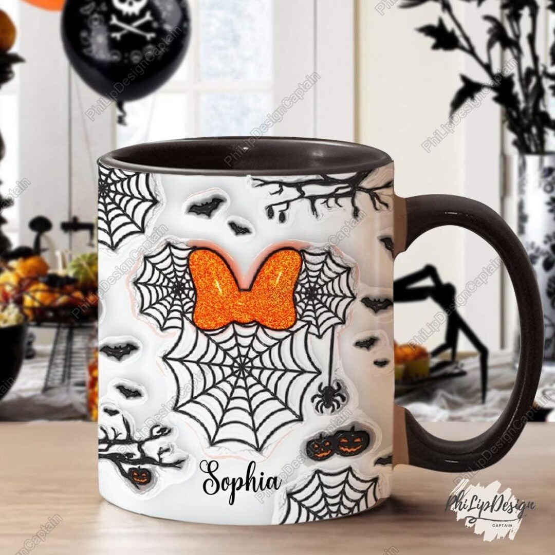 Personalized Halloween Mickey Mouse Head Coffee Mug, Disney Mickey Tea ...