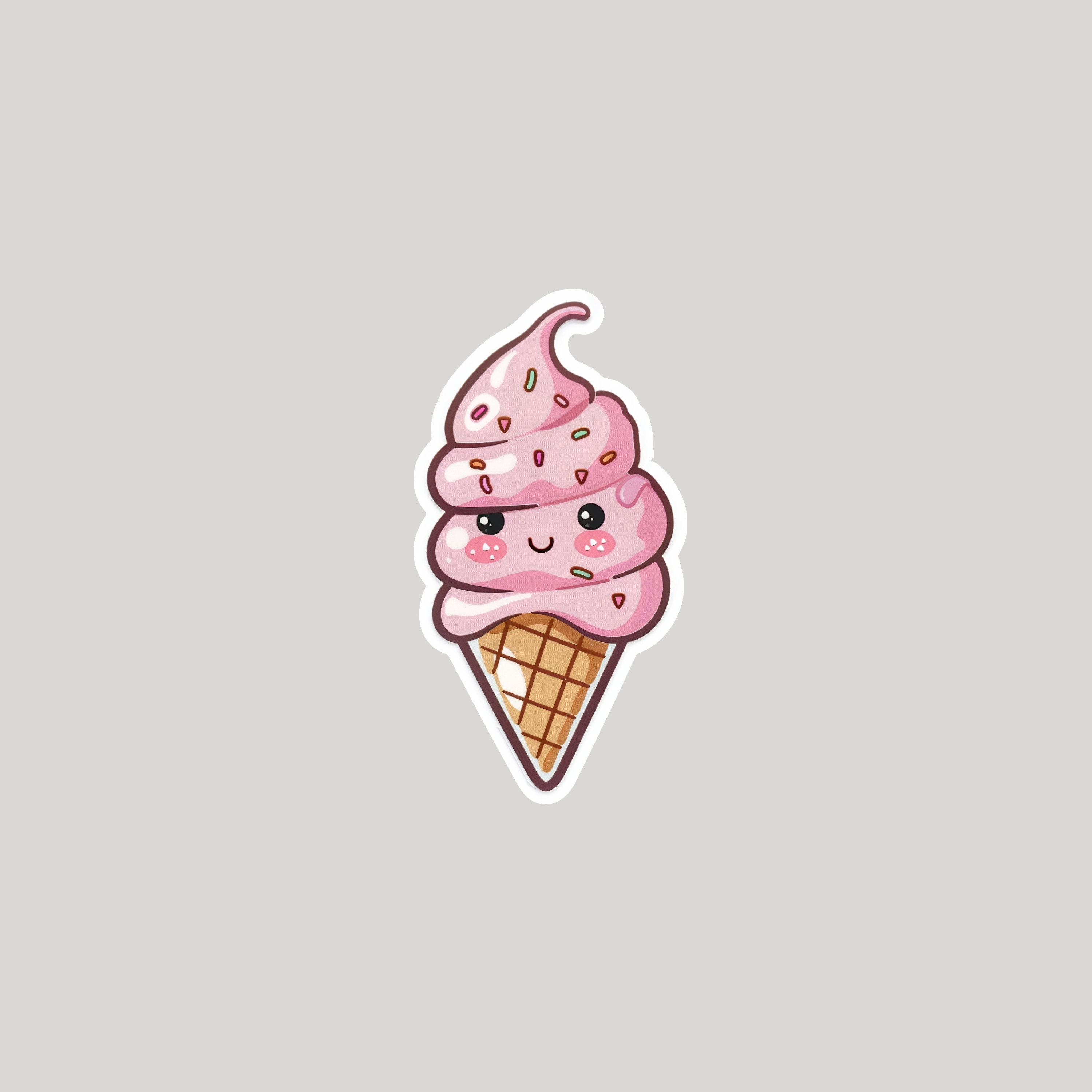 Ice Cream Sprinkle Sticker Ice Cream Vinyl Sticker Kawaii Sticker ...