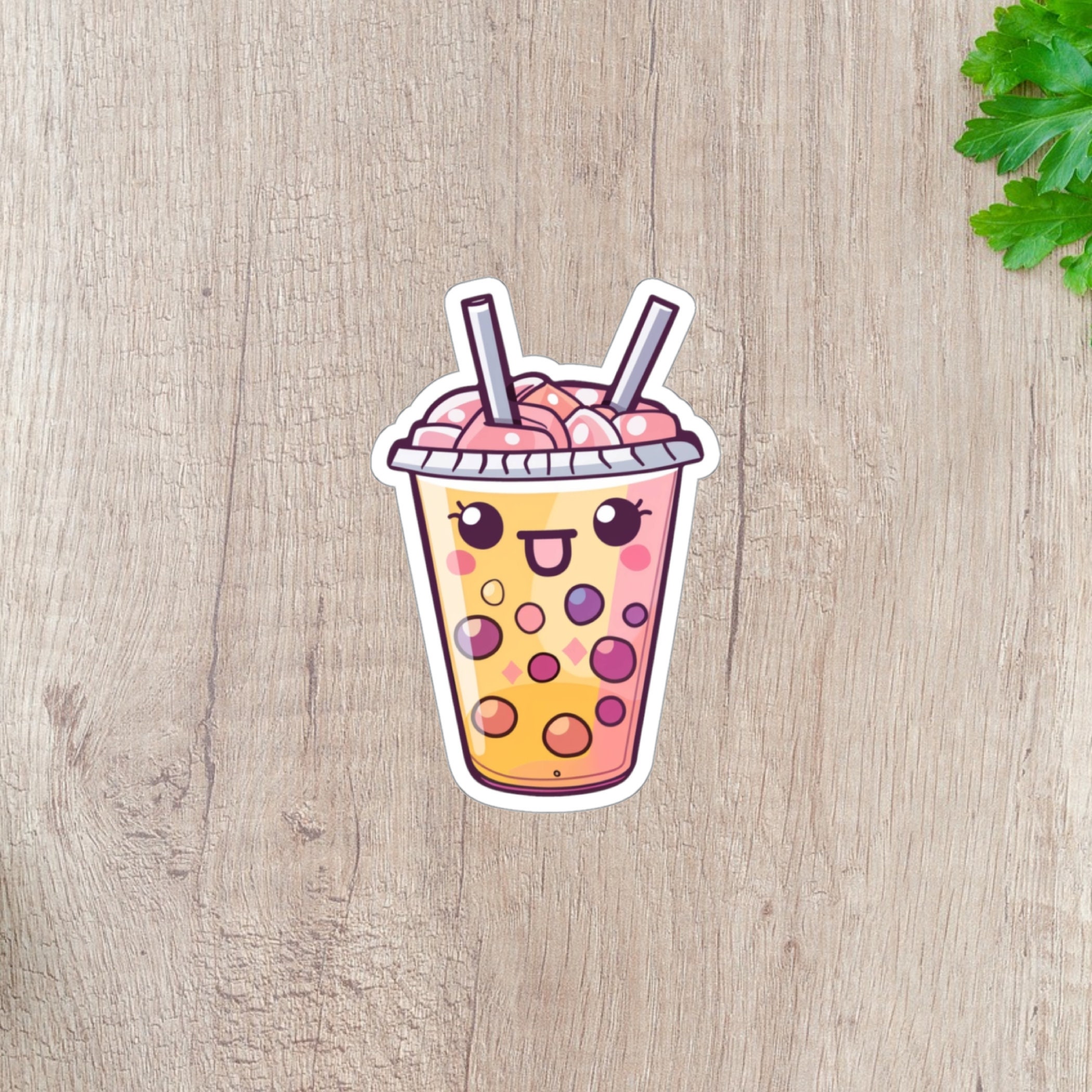 Cute Boba Sticker | Boba Vinyl Sticker | Kawaii Sticker | Laptop, Water ...