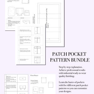 Patch Pocket Pattern Bundle Learn the Basics of Pockets With Step by ...