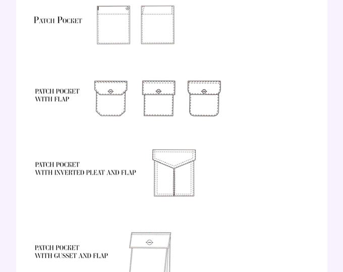 Patch Pocket Pattern Bundle Learn the Basics of Pockets With Step by ...