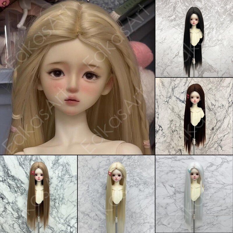 1/3 Bjd Wig Black - Etsy UK