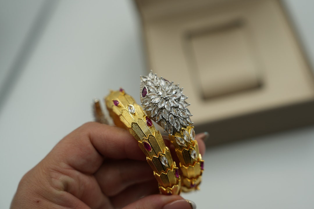Serpenti Snake Head Bracelet 925 Silver 18k Gold Plated Snake Head ...