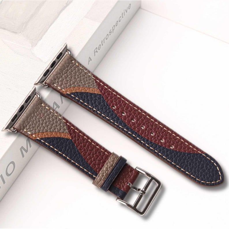 Handcrafted Genuine Leather Luxury Watch Band,premium Stitching ...