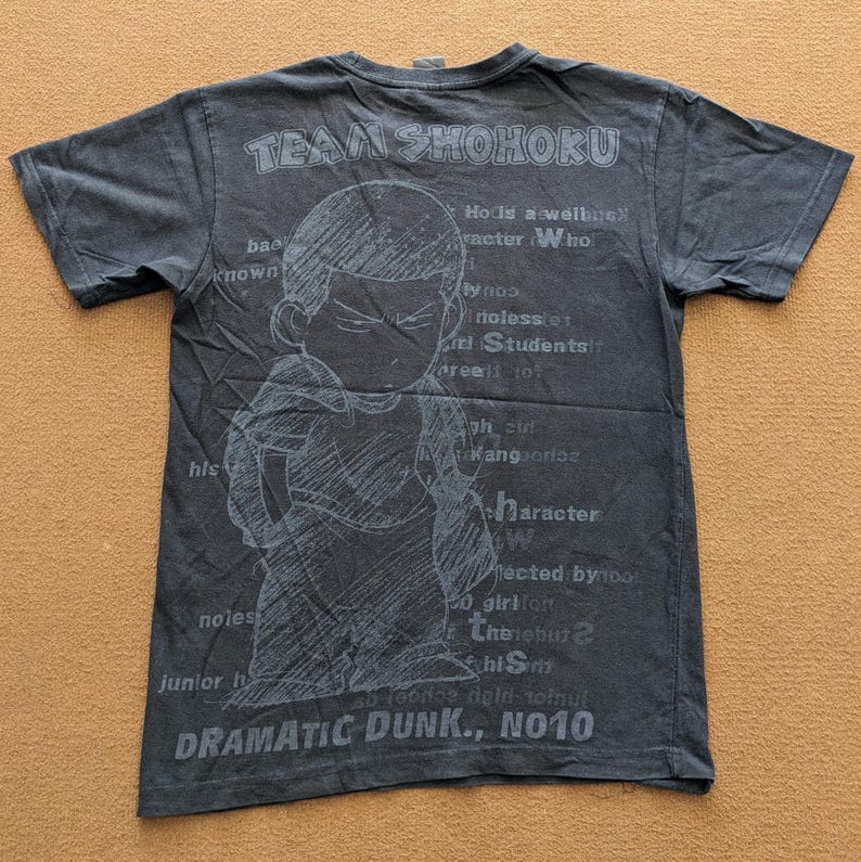 Vintage Number Nine X Team Shohoku Slam Dunk T-shirt - Etsy