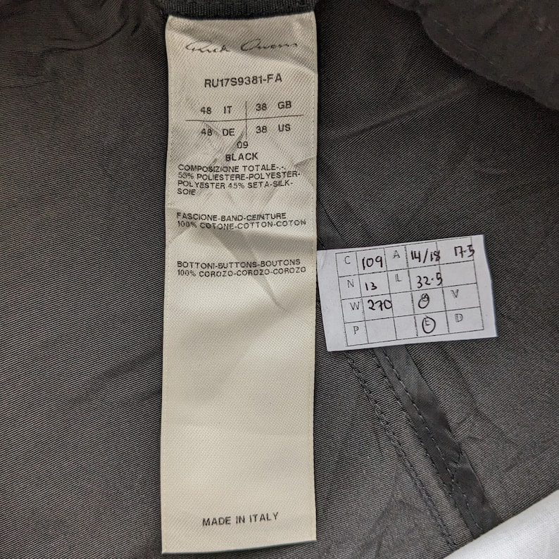 Vintage RICK OWENS American Fashion Designer Short Pants - Etsy