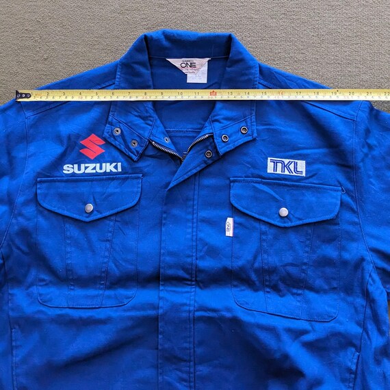 Vintage SUZUKI Motorsports Racing Uniform Custom Jack… - Gem