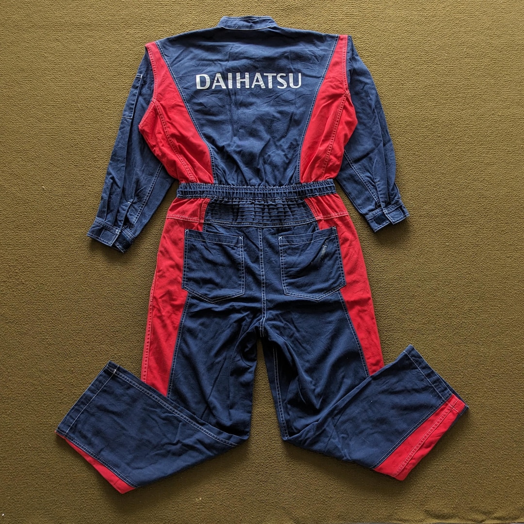 Vintage DAIHATSU Japanese Motorsports Racing Coverall Workwear Jacket ...