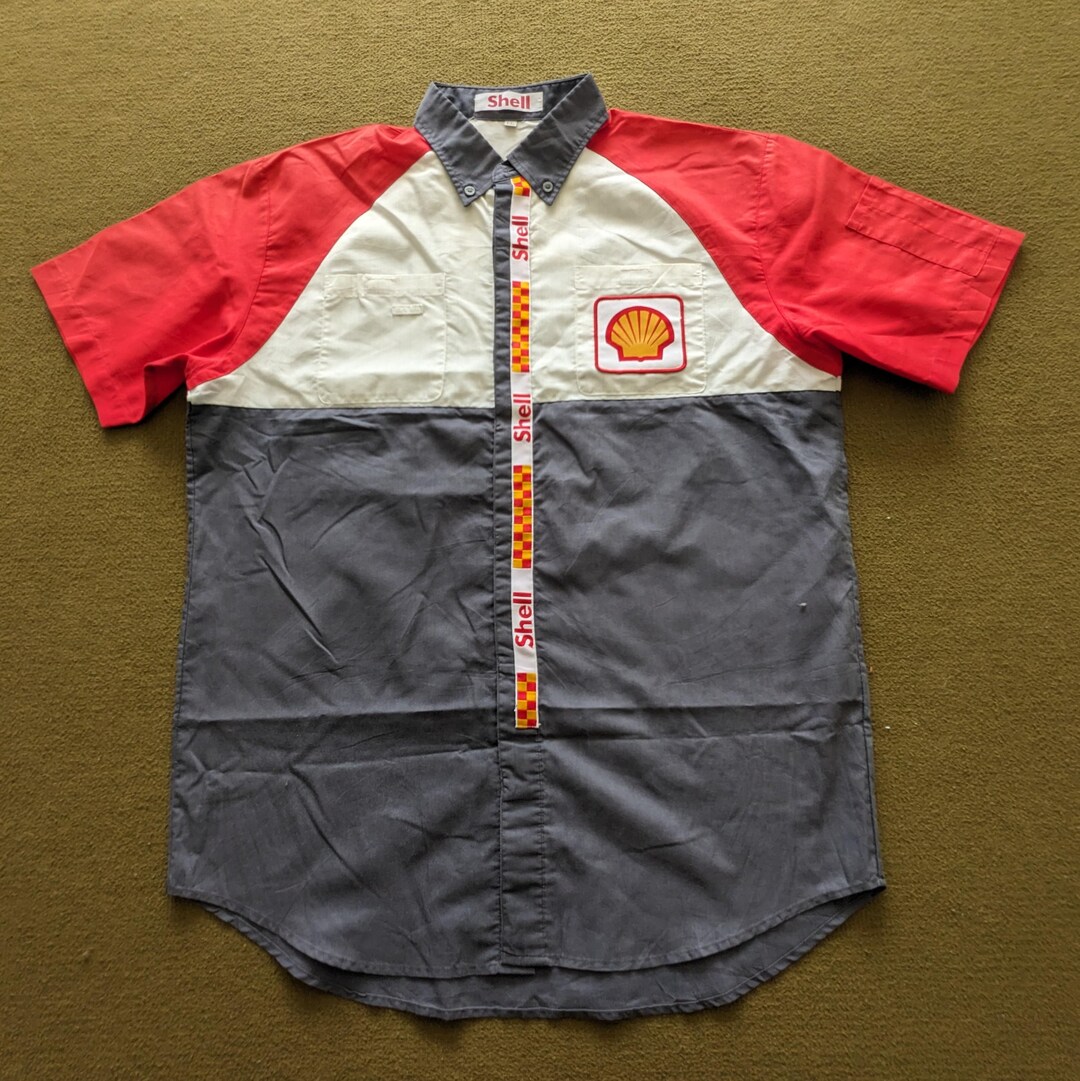 Vintage 90's SHELL Uniform Workers Shirts - Etsy