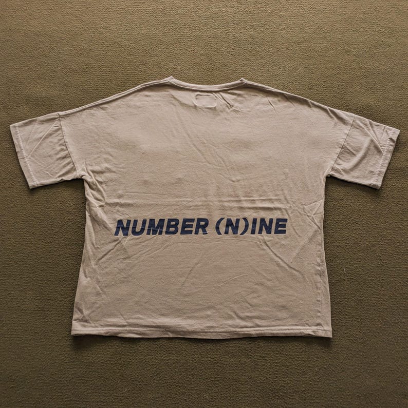 Vintage NUMBER NINE Japanese Brand T-shirt - Etsy