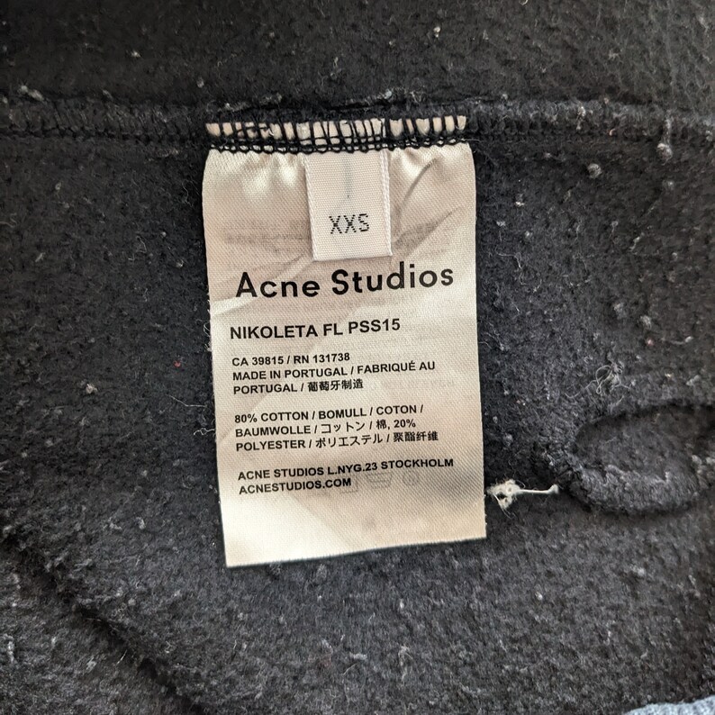 Vintage ACNE STUDIO Streetwear Style Sweatshirt - Etsy