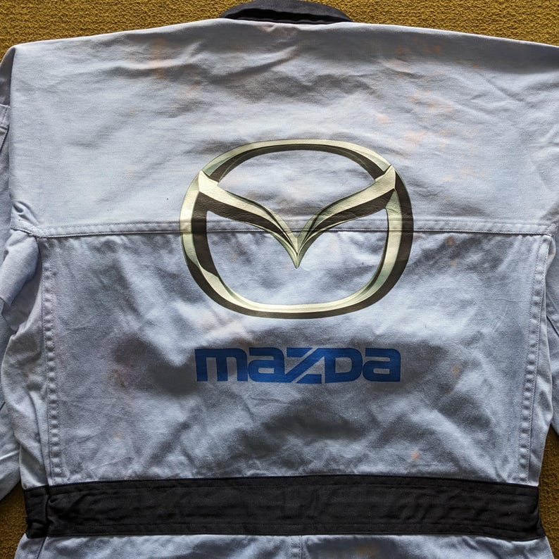 Vintage MAZDA Motorsports Japanese Racing Coverall Workwear Custom ...