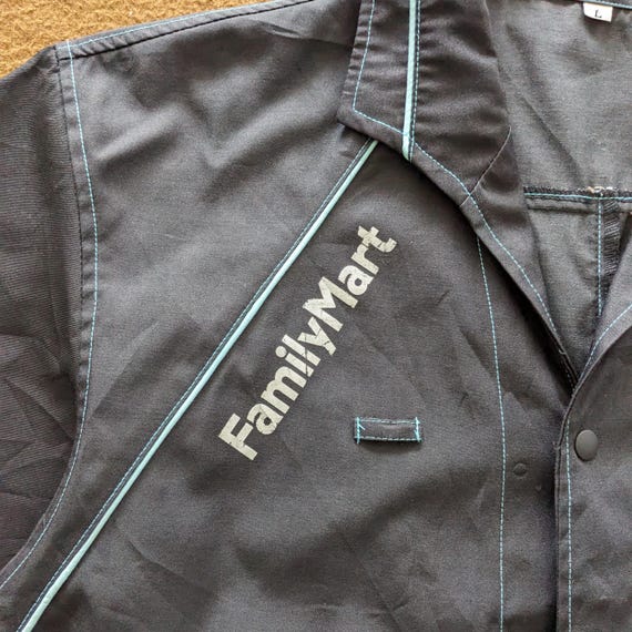 Vintage FAMILY MART Japanese Workers Uniform Shirts - Gem