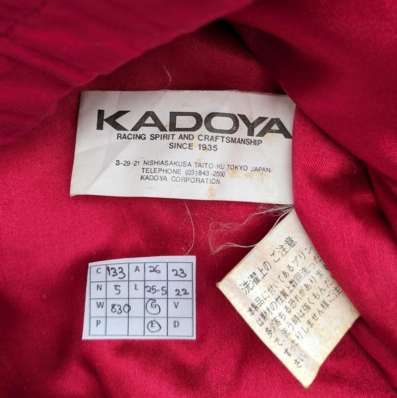 Vintage F1 Grand Prix 1990 KADOYA Racing Jacket - Etsy